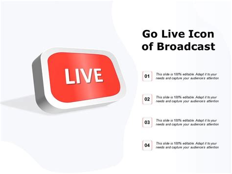 Go Live Icon Of Broadcast PowerPoint Slides Diagrams Themes For PPT Presentations Graphic