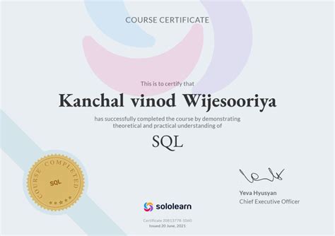 Kanchal Vinod Wijesooriya On Linkedin Sololearn Sqlserver Sqlqueries Sqldatabase Sqljobs