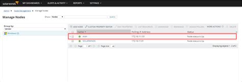 اضافه کردن Node به نرم افزار Solarwinds