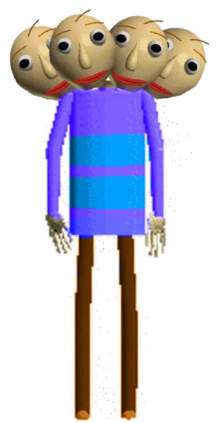 Four Head Baldi Baldi Basics But Hundred Plus Characters Wiki Fandom
