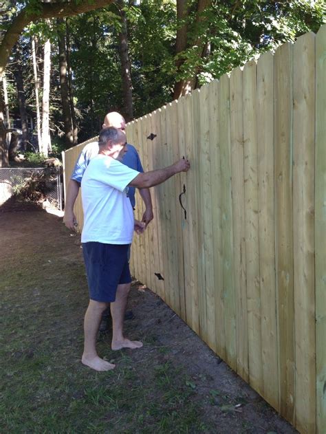 Install Hardware On A Fake Gate To Your Neighbor S Side We Really Did This And This Is Him