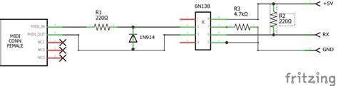 Arduino Nano Midi In “shield” Simple Diy Electronic Music Projects