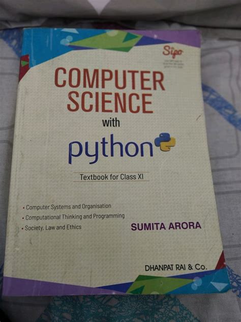 Textbooks Computer Science With Python Class Xi Sumita Arora Freeup