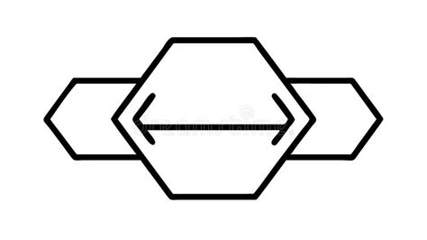 Hexagonal Molecule Icon Chemistry And Scientific Structure Symbol Vector Design Generative Ai