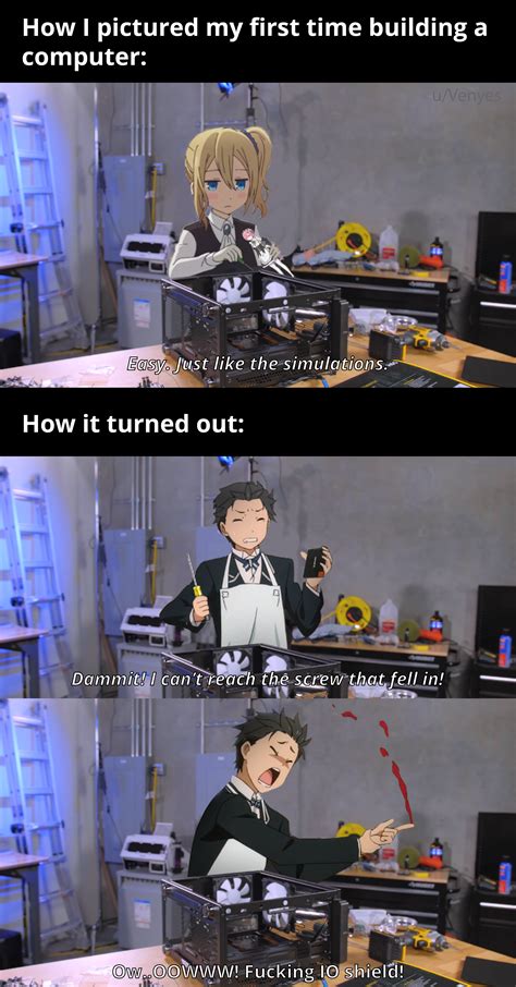 Installing An IO Shield Requires A Blood Sacrifice R Animemes