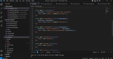 Koding Koe Praktik 1 Extends Yield Section