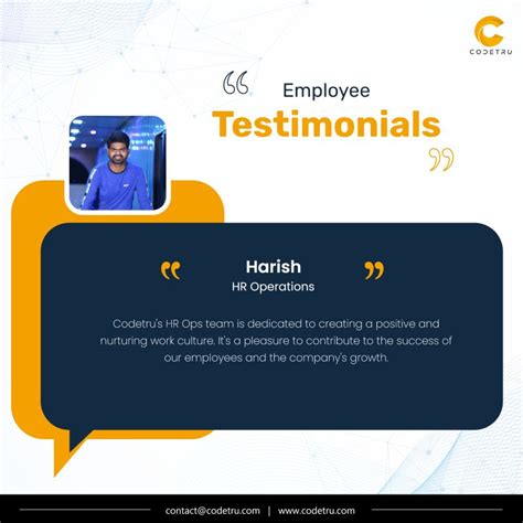 Employeetestimonials Talentedteam Employeeexperience Codetru