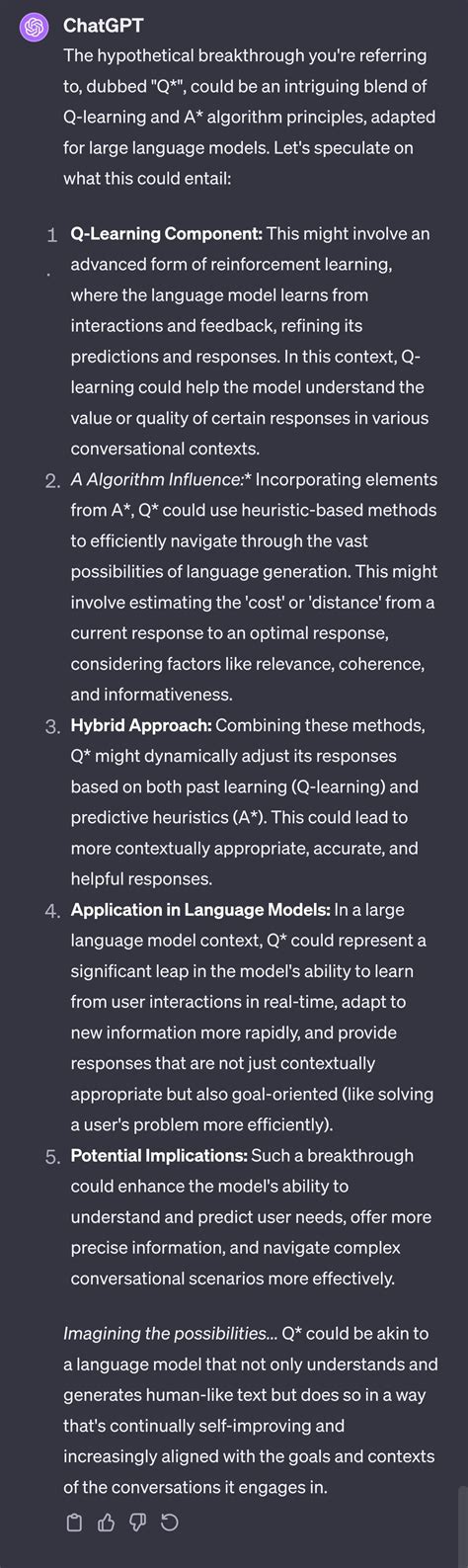 Chatgpt Speculates On What The Mysterious Q Advance Might Be Rchatgpt