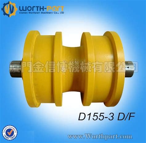 D155 3 Double Flange Track Roller Bulldozer Bottom Roller For Komatsu Undercarriage