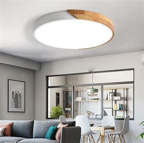 Led Ceiling Round Flush Mount Easy Light With Pull Chain Shelly Lighting
