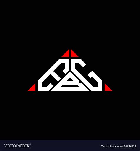 Ebg Letter Logo Creative Design With Graphic Vector Image