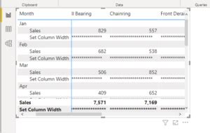 How To Make Your Matrix Column Widths All Equal To Each Other In Power BI Using DAX Purple