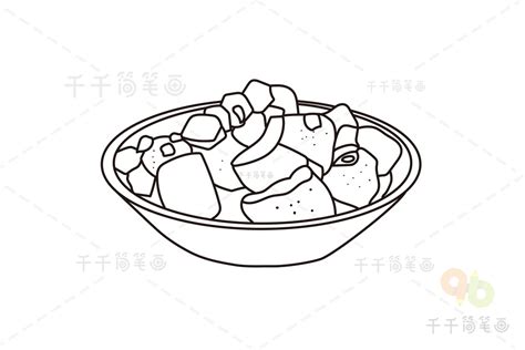 炖菜简笔画 凉拌菜简笔画 大山谷图库