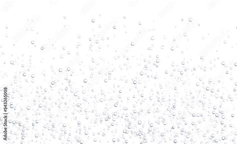 Underwater Fizzing Bubbles Soda Or Champagne Carbonated Drink Sparkling Water Isolated On