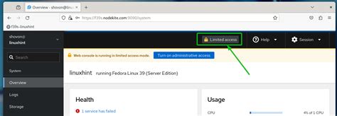 How To Enable Administrative Access From The Cockpit Web Ui Computer