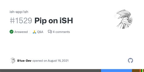 pip on ish · ish app ish · discussion 1529 · github