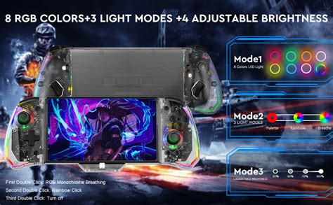 Clear Switch Controller Compatible With Nintendo Switch OLED Wireless Switch Joycon Replacement