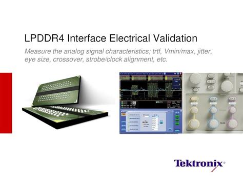 PDF LPDDR4 Interface Electrical Validation MemCon LPDDR4
