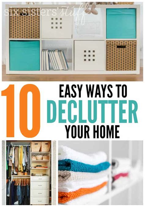 Easy Ways To Declutter Your Home Six Babes Stuff