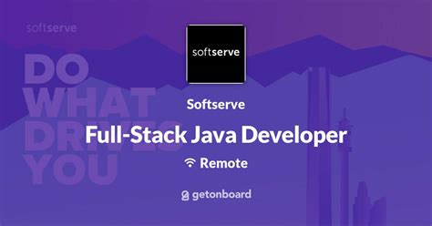 Full Stack Java Developer At Softserve Remote Work From Home Get