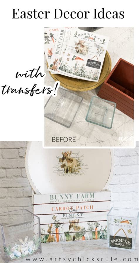 Easter Decor Ideas With Transfers Artsy Chicks Rule®