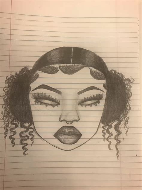 Baddie Drawings Sketch Easy Simple