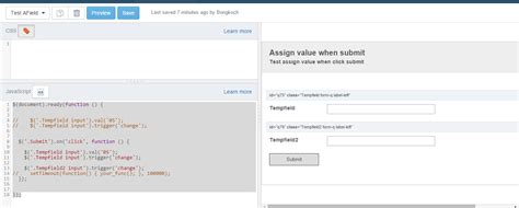 a form field filled by a stored procedure using with submit button event laserfiche answers
