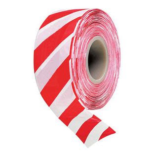 Лента оградительная ЛО-200 красно-белая