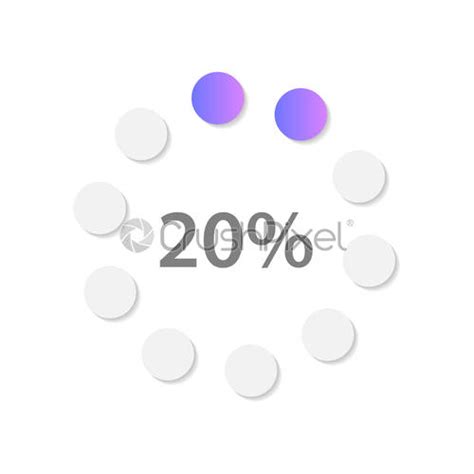 Radial Gradient Infographic Chart Design Template Stock Vector