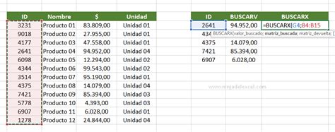 Función Buscarx En Excel Paso A Paso Sin Complicaciones Ninja Del
