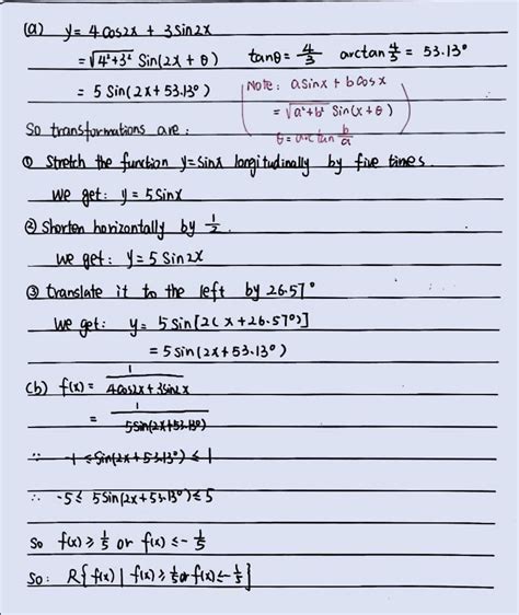 [solved] Trigonometry Modelling 4 A Describe A Sequence Of Three Course Hero