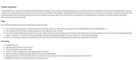 Solved Problem Description In This Problem You Will Write A