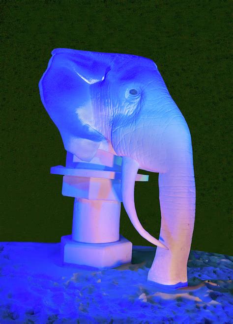 Frozen Behemoth Snow Sculpting Public Display In Breckenridge