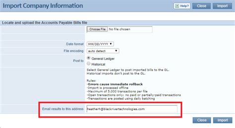 Reading Import Error Messages Black River Technologies Inc Black River Technologies Inc