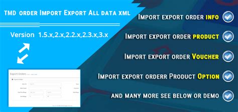 Opencart Order Import Export XML XLS 1 5 X 2 X 3 X 4 X