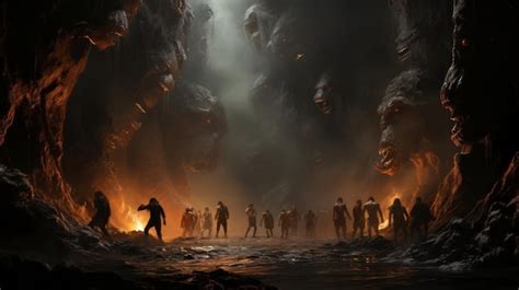 Premium Photo The Facetoface Collision Unveiling The Encounter Of The Morlocks And The Eloi At