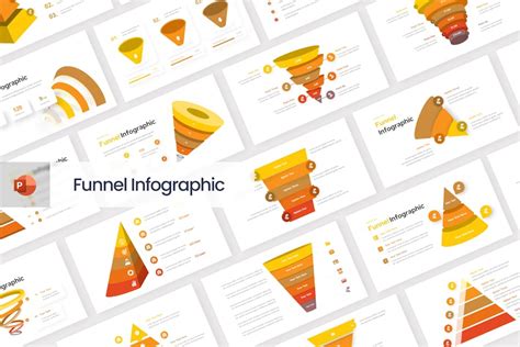 Инфографика воронки Шаблоны презентаций Включая диаграмма и обработать Envato Elements