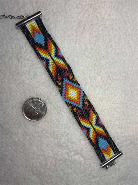 Beaded Seed Bead Bracelet Etsy