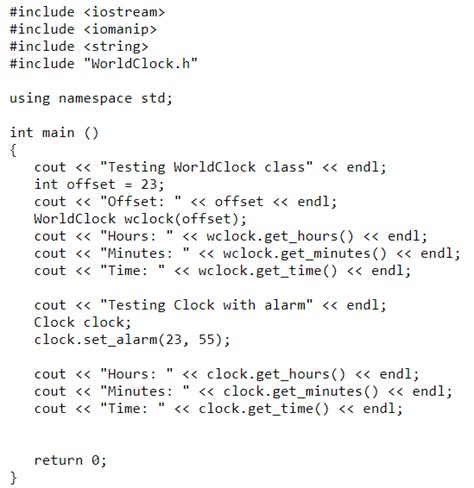 Implement A Class Clock Whose Get Hours And Get