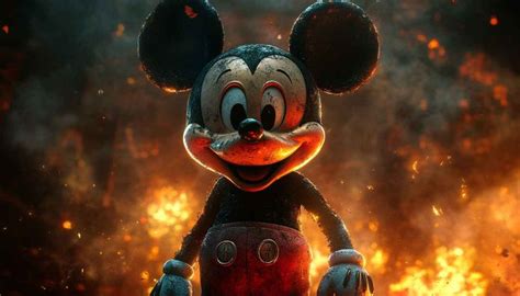 Mickey Mouse Dark Art Wallpaper Cartoon Character Disney Wallpaper In