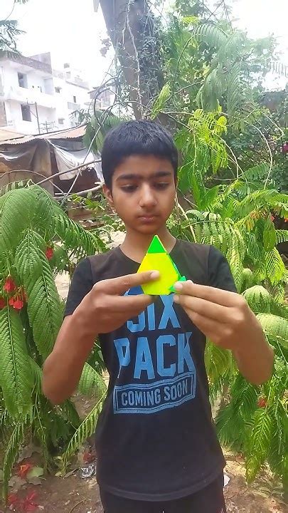 I Made Chakar Pattern On Pyraminx Cube 😱🤯 Shorts Cube Pyraminxcube Youtube