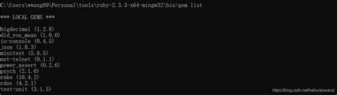 Window下ruby的下载与gem安装windowruby Gem下载 Csdn博客