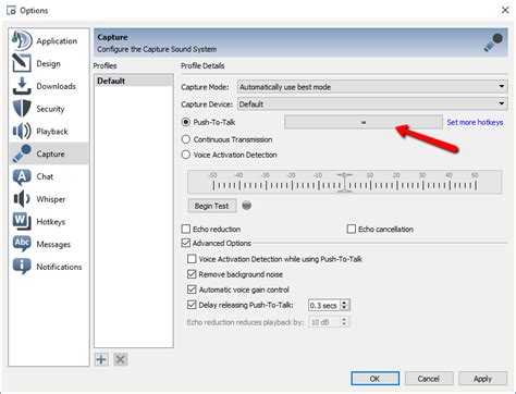 How To Change Or Set Push To Talk On TeamSpeak