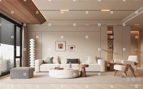 【客厅3d模型】 现代vr有灯光有贴图max2016客厅3d模型下载 Id1545132 免费3dmax模型库 青模3d模型网