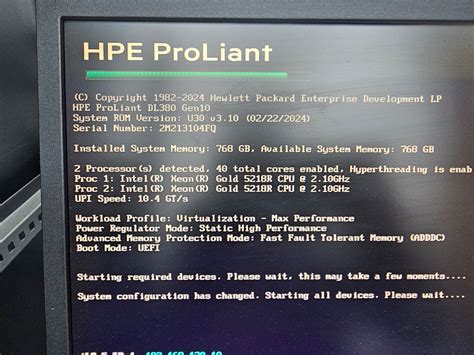 Hpe Smartmemory Check During Boot Missing Hardware And Infrastructure Spiceworks Community