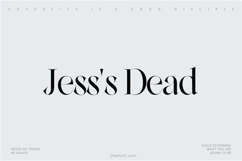 Jesss Dead Font Free Download And Preview Deefont