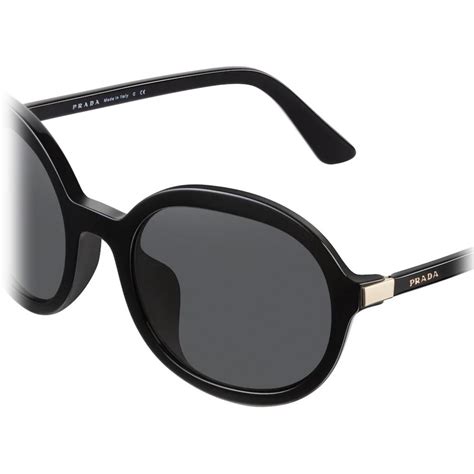 Prada Round Sunglasses Alternative Fit Black Prada Collection