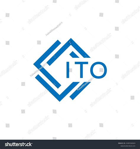 Ito Letter Logo Design On White Stock Vector Royalty Free 2185556503 Shutterstock