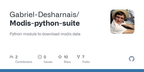 Github Gabriel Desharnaismodis Python Suite Python Module To Download Modis Data