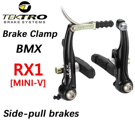 Tektro Rx1 Bmx 브레이크 캘리퍼 미니 V 브레이크 알루미늄 합금 사이드 풀 브레이크 자전거 클램프 암 길이